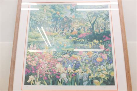 39956 ヤマト 笹倉鉄平1954 1995年制作シルクスクリーン『ウエディング・イン・ザ・パーク』大型作品 正規店販売価格165万円保証書有 注文