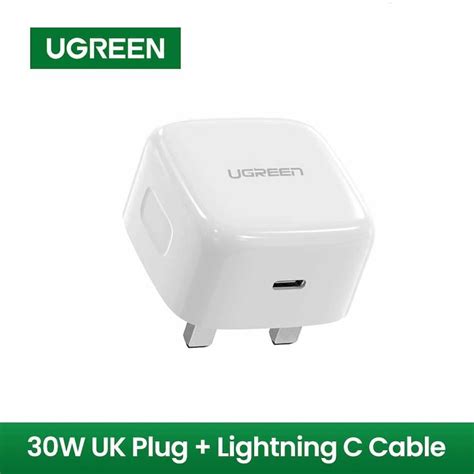 UGreen CD127-70197 PD 30W USB C Wall Charger - White - Online at Best ...