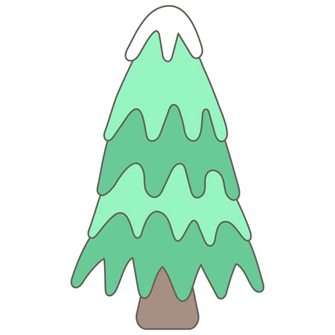 Sweet Winter Christmas Pine Tree 38452584 Png