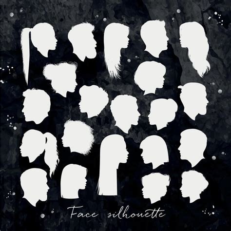 Face Silhouette Vector Art Icons And Graphics For Free Download