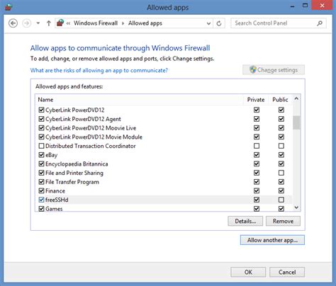 Allowing Inbound Connectivity For An Application Under Windows 8
