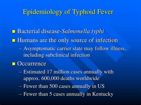 Ppt Typhoid Fever Powerpoint Presentation Free Download Id324642