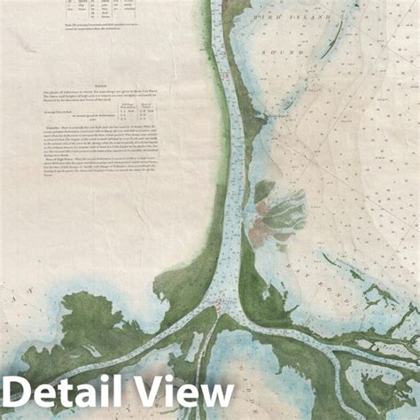 Historic Map The Mississippi River Delta U S Coast Survey 1874