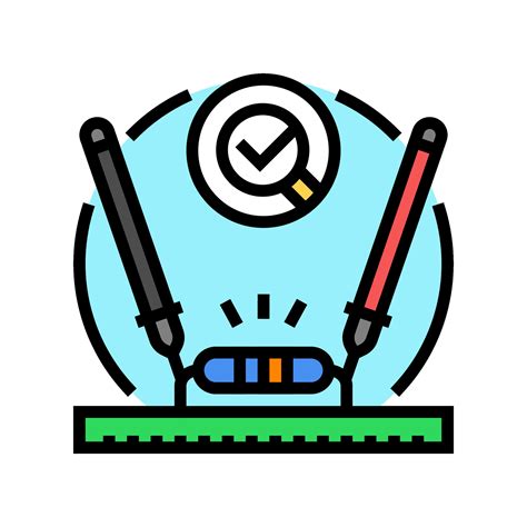 Diode Testing Electronics Color Icon Vector Illustration 32517437