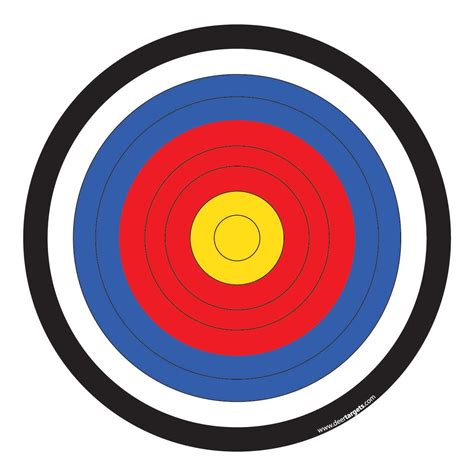 Bow And Arrow Target Printable Printable Target Sheets