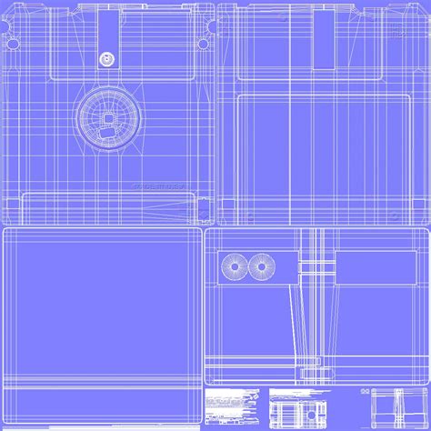 Floppy Disk 3 And A Half Inch Red 3d Model 24 3ds Blend C4d Fbx Max Ma Lxo Obj Free3d