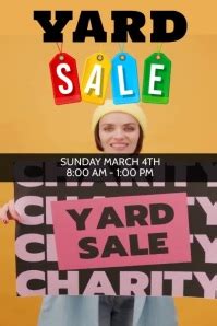 Free Yard Sale Ads Template Postermywall
