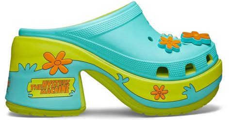 Crocs™ Scooby Doo Siren Clog Lime Punch In Black Lyst