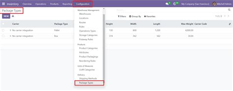 Product Packaging In Odoo Inventory App Odoo V Community Edition Book