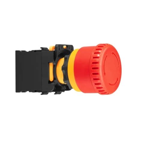 Qiannian Mushroom Emergency Stop Plastic Push Button Switch Panel Mount