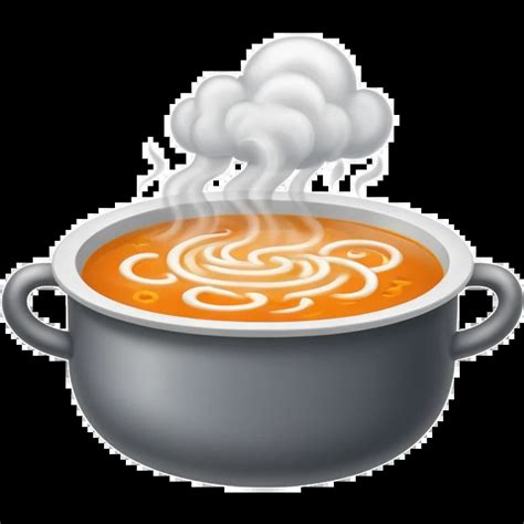 Lot Of Smoke Coming Through Soup Emoji Ai Emoji Generator