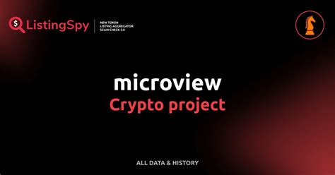 Microview Crypto Project MICRO Token Listings Events Analysis ListingSpy