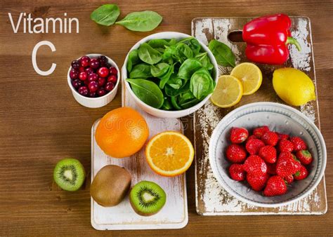 Comida Que Contiene La Vitamina A Imagen De Archivo Imagen De