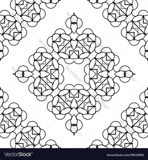 Design Seamless Decorative Lacy Pattern Royalty Free Vector
