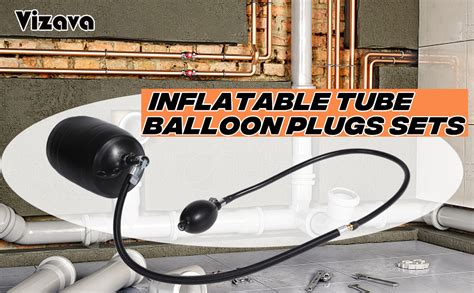 Vizava 2 Inch Inflatable Pipe Plug Balloon Kit With Extension Hose