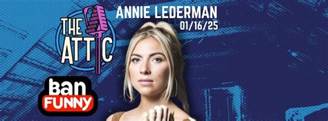 Annie Lederman Live Standup Comedy Show The Attic Comedy Club Columbus
