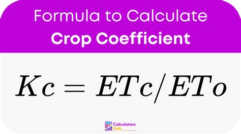 Crop Coefficient Calculator