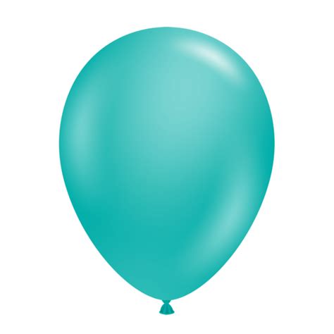 11 Designer Teal Latex Balloons National Novelty