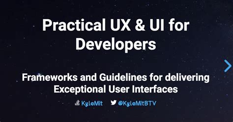 Practical Ux And Ui For Developers