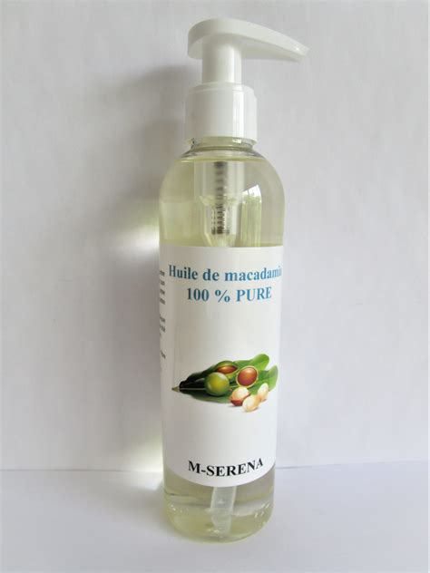 M Serena Huile De Macadamia 100 Pure 250ml Myrlenefr