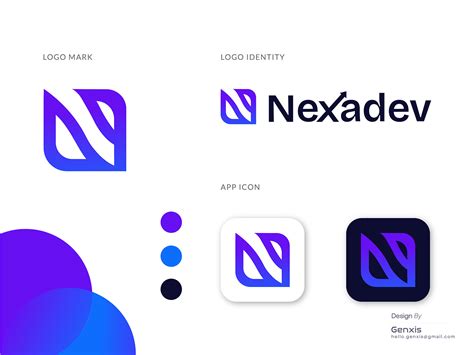 Software Development Logo Branding [nexadev] Behance