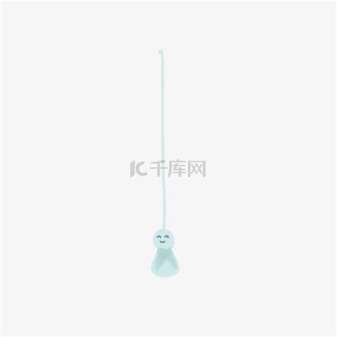 手绘卡通蓝色晴天娃娃免扣元素素材图片免费下载 千库网