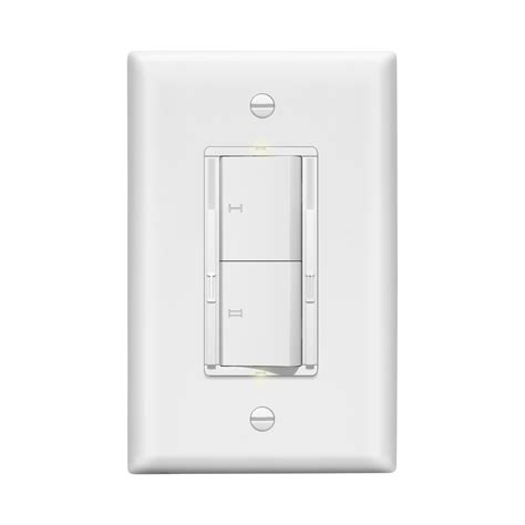 Dual Rocker Light Switch And Slide Led Dimmer
