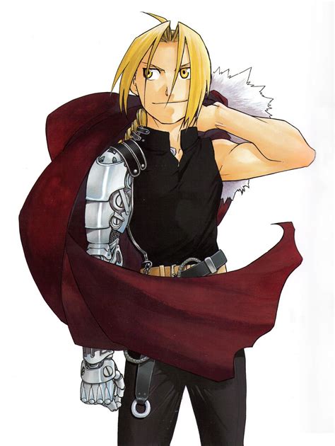 An Anime Character With Blonde Hair Wearing Armor And Holding His Arms