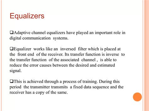 Adaptive Equalization Pptx Adaptive Equalization Pptx