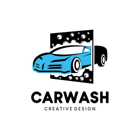 Modern Car Wash Vector Illustration Logo Design 15719794 Vector Art At