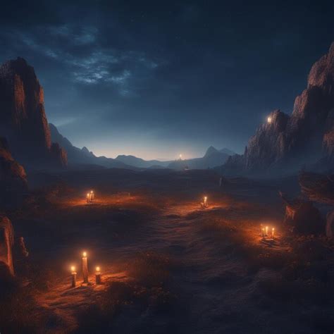 Premium Photo Fantastic Nightscape