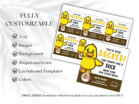 Youve Been Ducked Pop By Tag Template T Tag Template Client