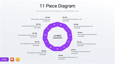 11 Piece Diagram Ppt Template Free Download Just Free Slide