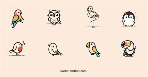 Cute Little Bird Drawing