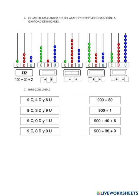 Matemática 1236856 Sofy Liveworksheets