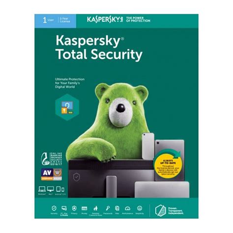 Kaspersky Total Security 1 User 1 Year License Software