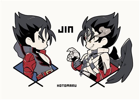 Kazama Jin And Devil Jin Tekken Drawn By Kotorai Danbooru