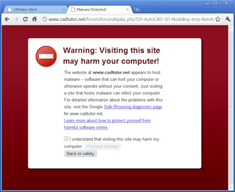 Strange Malware Warnings Feedback Autocad Forums