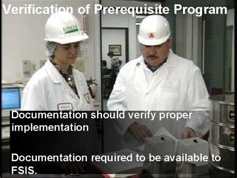 Prerequisite Programs Prerequisite Programs Support The Haccp Plan