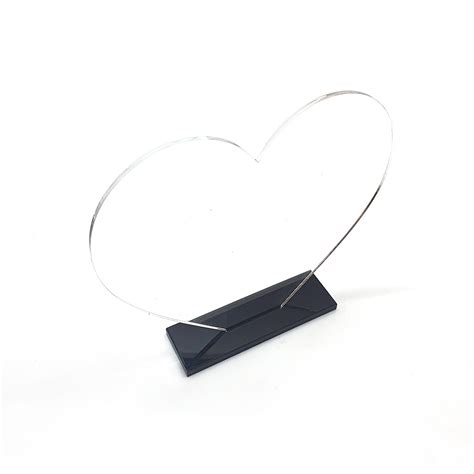 Heart Acrylic Blank Table Sign 360 Lasers