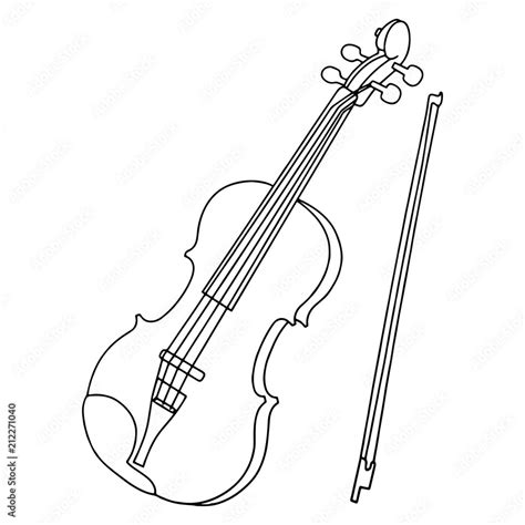 Violin Cartoon Drawing