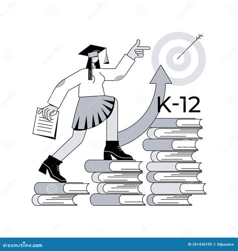 K 12 Program Abstract Concept Vector Illustration Stock Vector