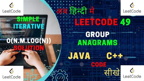 49 Group Anagrams Java Code C Code String Leetcode