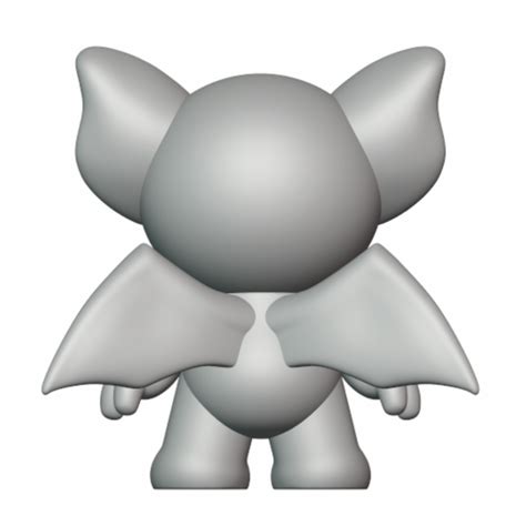 🦇 Figura Monstruo Criptido Cíclope Murciélago Kawaii・archivo Stl Para Impresión 3d・cults