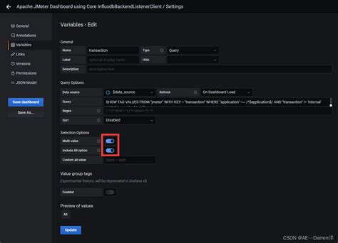 解决jmeter grafana influxdb 配置出现transaction无数据情形 csdn博客