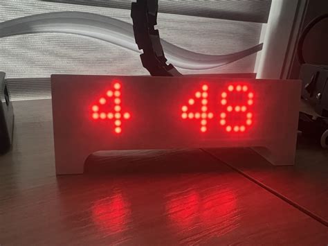 Free 3d File Esp8266 Wemos Clock News Weather Scrolling Marquee Revised