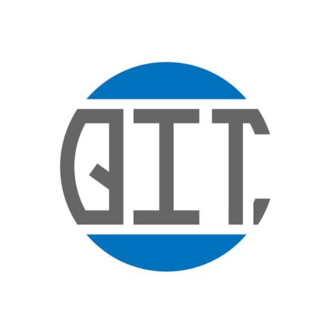 Qit Letter Logo Design On White Background Qit Creative Initials