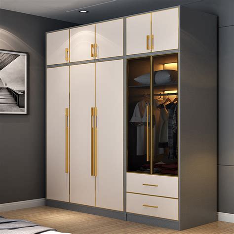 Custom Made Cheap Modern Bedroom Furniture Design 2 Door 2 Drawer Solid