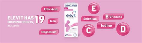 Buy Elevit Pre Conception And Pregnancy 30 Tablets Online At Chemist