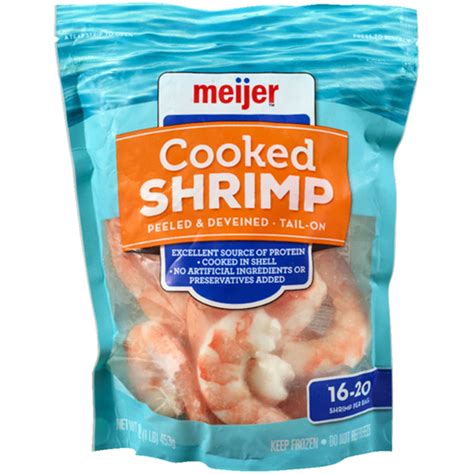 Frederiks By Meijer Meijer Cooked Frozen Shrimp Per Lb 16 20 Ct Shipt